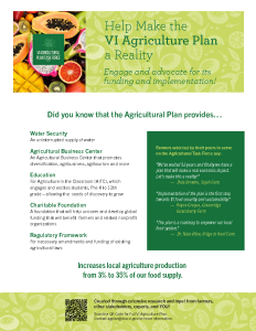 Why the Ag Plan is Important and How YOU can help… | VIDA | Department ...